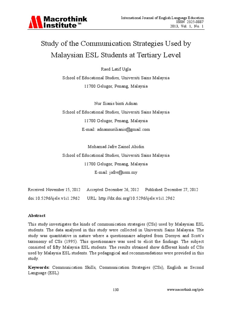 Jurnal | PDF | Second Language | Dna Replication