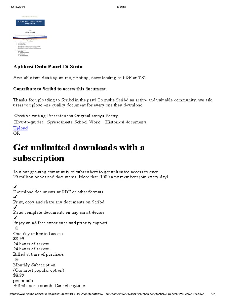 Get Unlimited Downloads With A Subscription: Aplikasi Data Panel Di ...