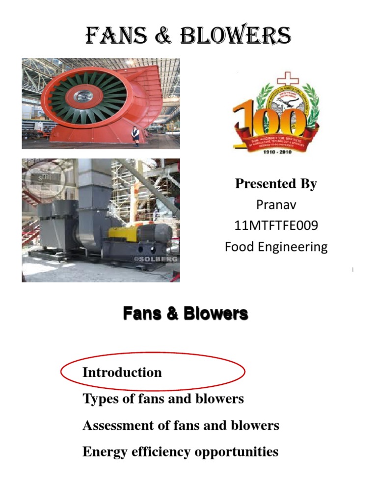 FANS | PDF | Mechanical Fan | Gas Technologies