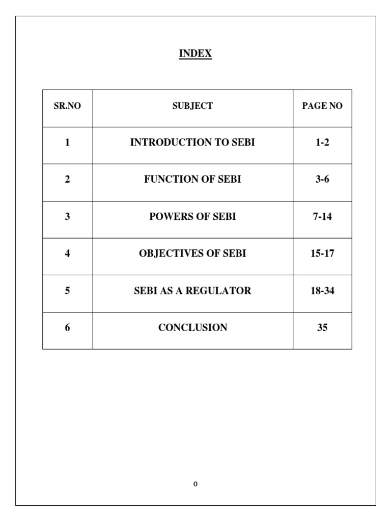 Index: SR - No Subject Page No | PDF | Stocks | Securities (Finance)