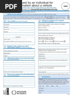 v888 Request by An Individual For Information About A Vehicle PDF | PDF ...