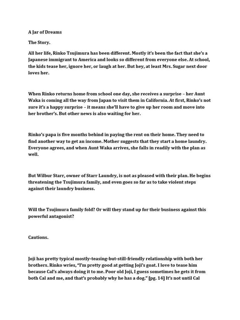 A Jar of Dreams | Download Free PDF | Jesus