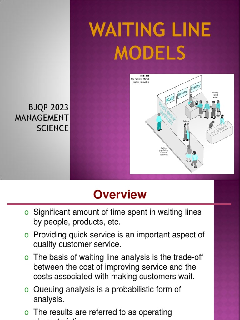 CHP 7 Waiting Line Model | PDF | Applied Mathematics | Business