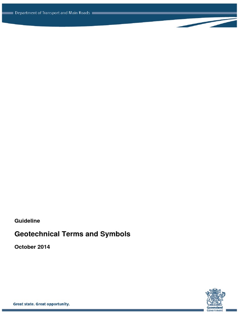 Geo Tech Term Symbols | PDF