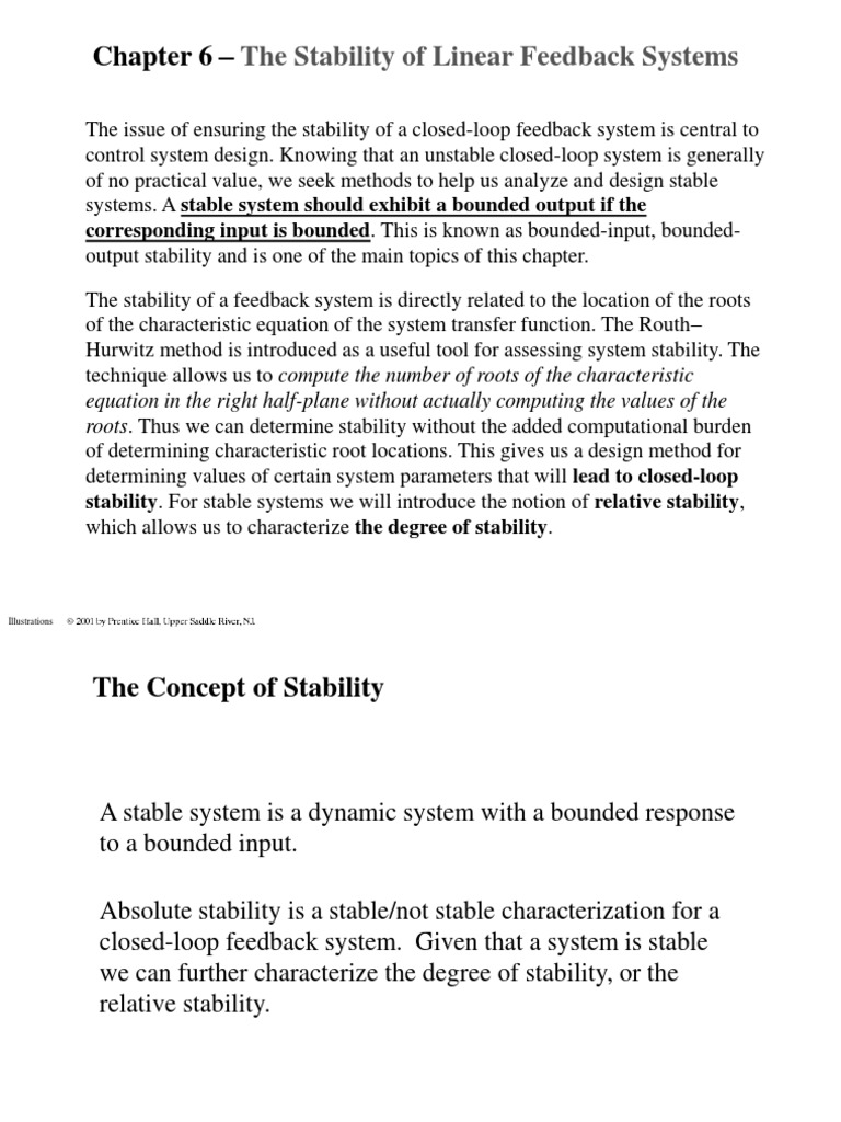 Lecture 7 | PDF | Stability Theory | Control Theory