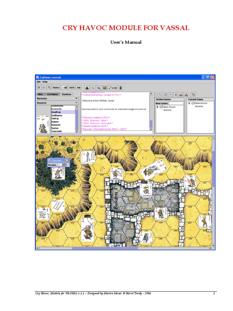 Cry Havoc Module User S Manual V 1 1 Pdf Pdf Menu Computing Button Computing