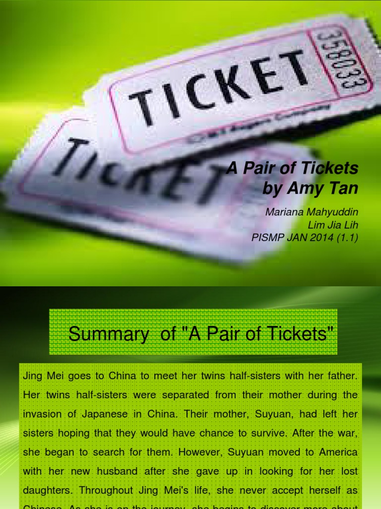 A Pair of Tickets | PDF