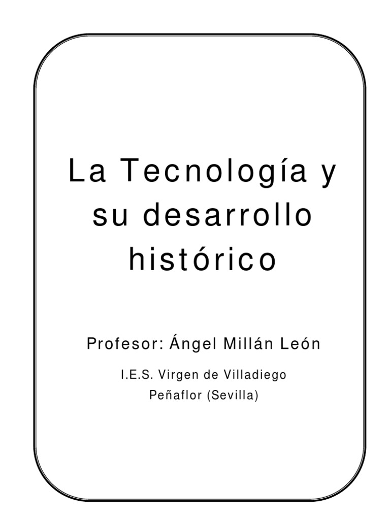 Unidad 3: Historia Tecnologia | PDF | Sociedad | Evolución