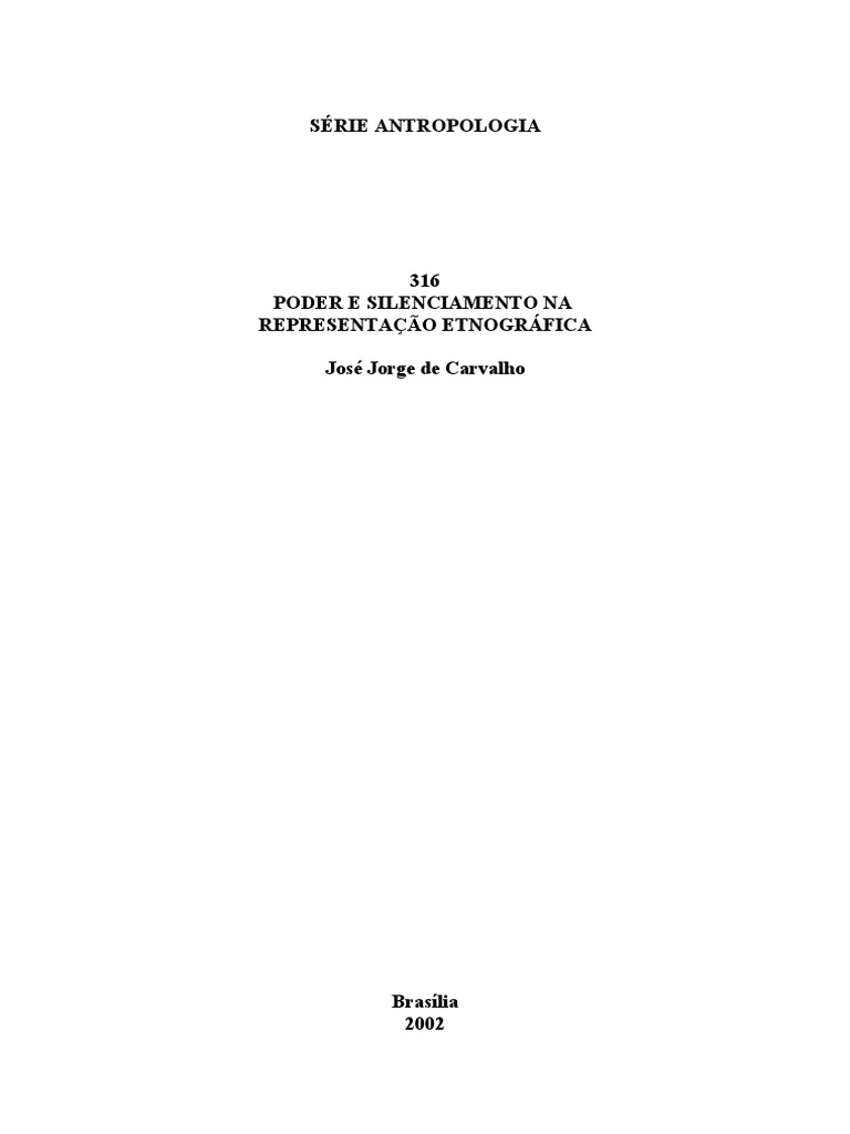 Poder e Silenciamento na Etnografia | PDF | Antropologia | Etnografia
