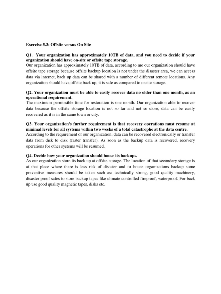 Exercise 5 ENP | PDF | Backup | Computer Data Storage