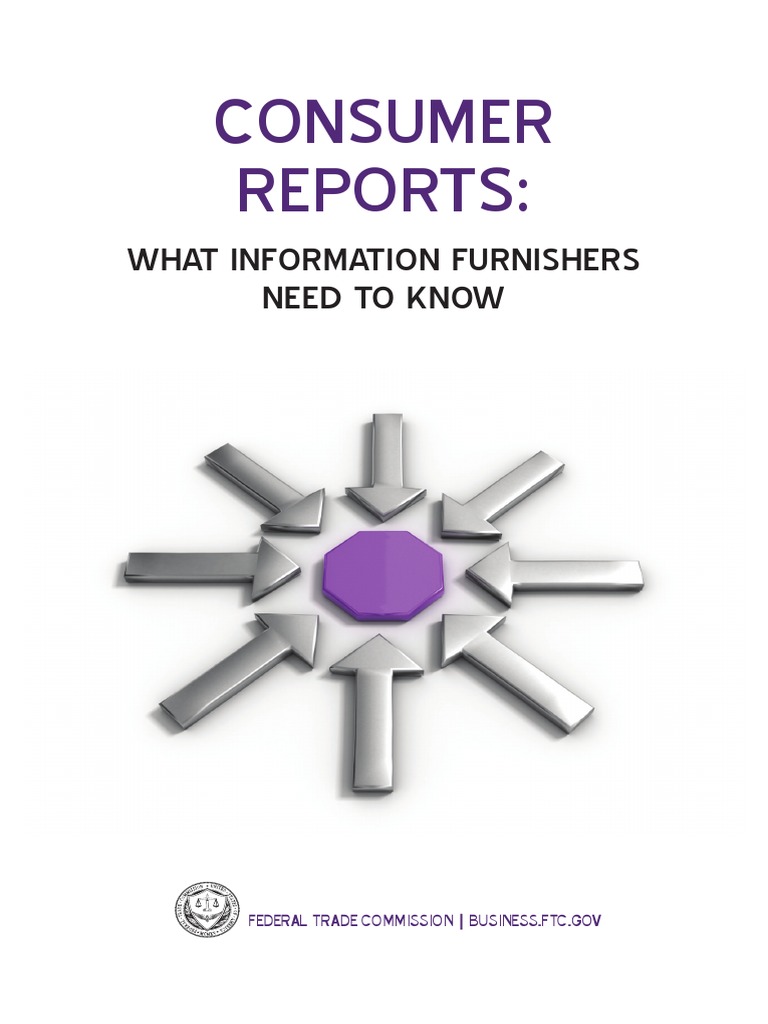 Consumer Reports What Information Furnishers Need Know | PDF | Federal ...