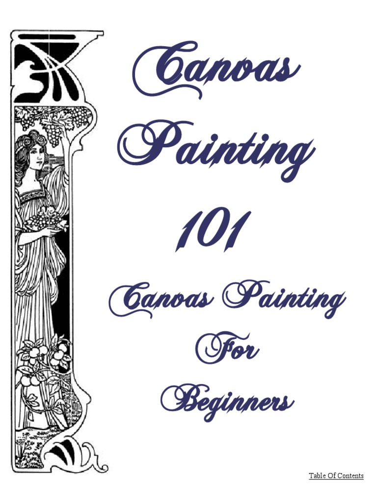 Canvas Painting 101 for Beginners | PDF | Acrylic Paint | Oil Painting