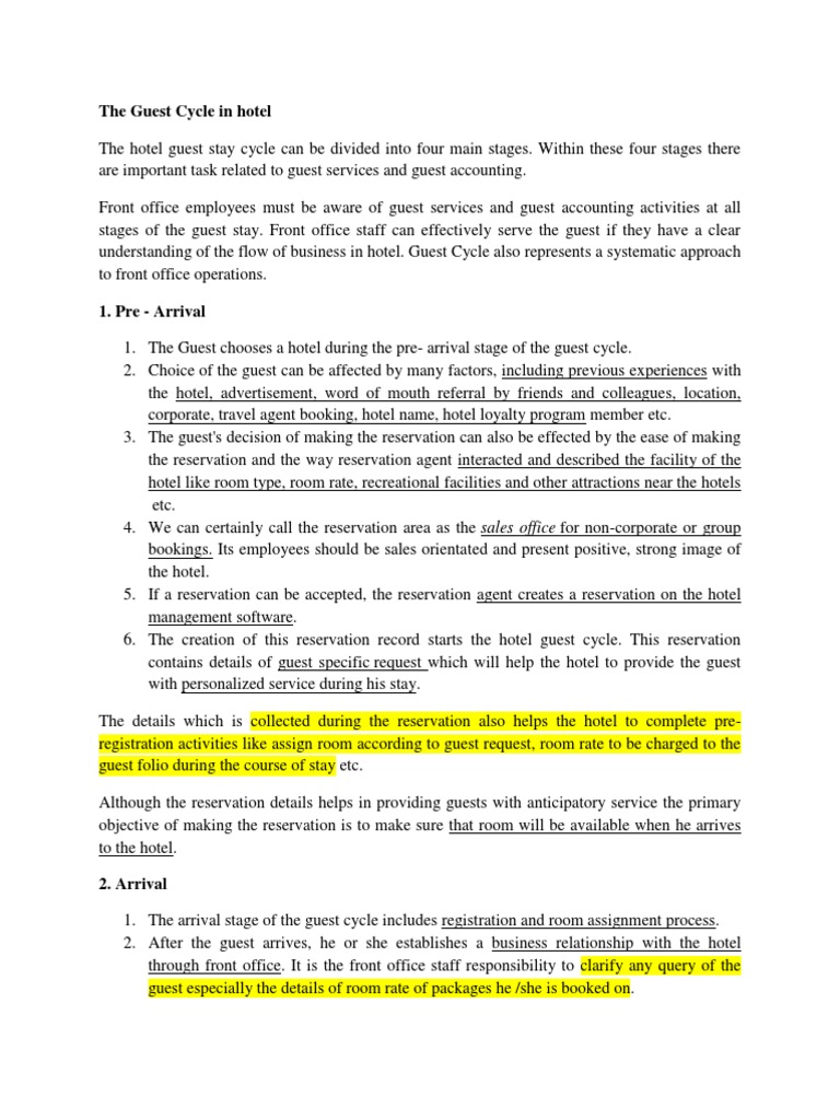 Guest Cycle | PDF | Cheque | Service Industries