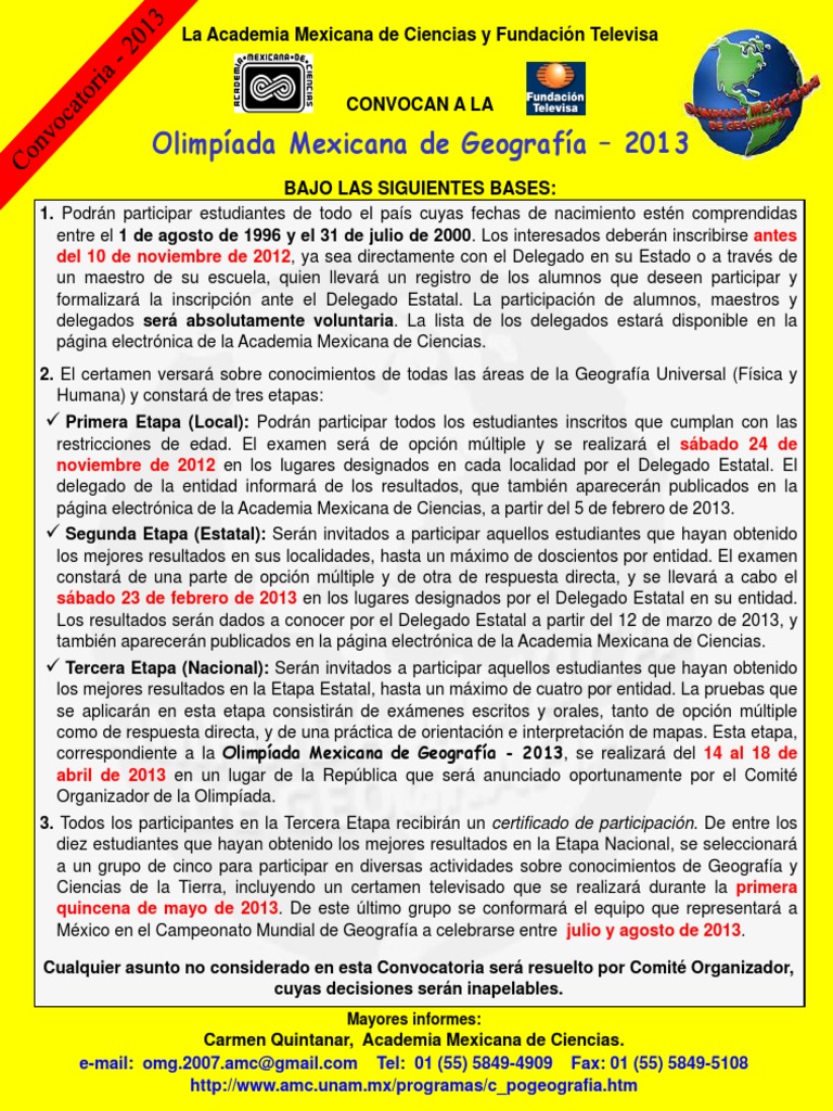OMG-2013 Carteles PDF | PDF | México | Deportes
