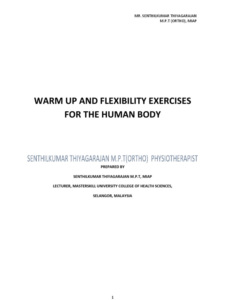 Free Exercise Guide For Physiotherapy Students | PDF | Joints ...