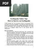 Safety Reminders During and After Earthquakes | PDF | Hazards ...
