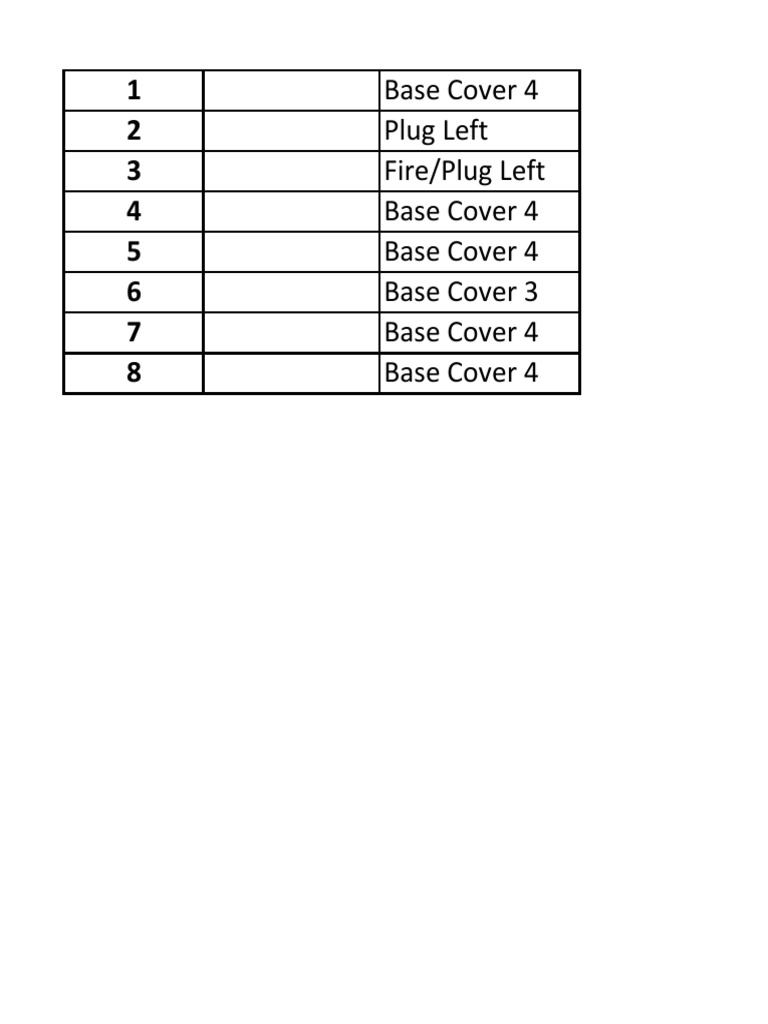 Base Cover 4 Plug Left Fire/Plug Left Base Cover 4 Base Cover 4 Base ...