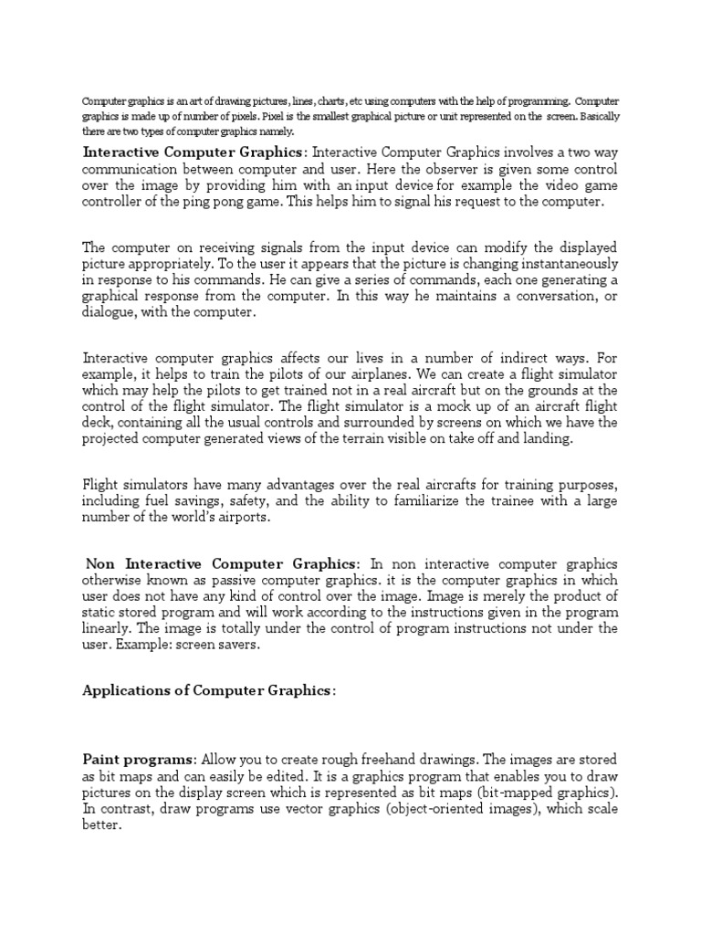 An Overview of Computer Graphics: Types, Applications, and the Role of ...