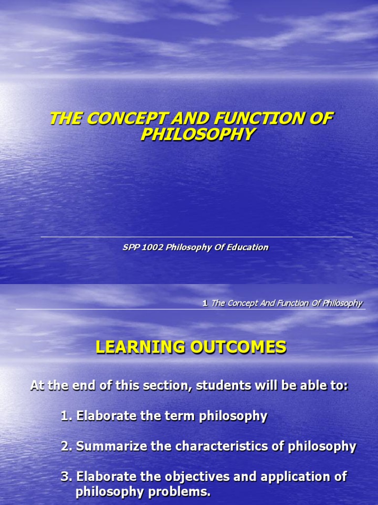 Function of Philosophy | PDF | Wisdom | Truth