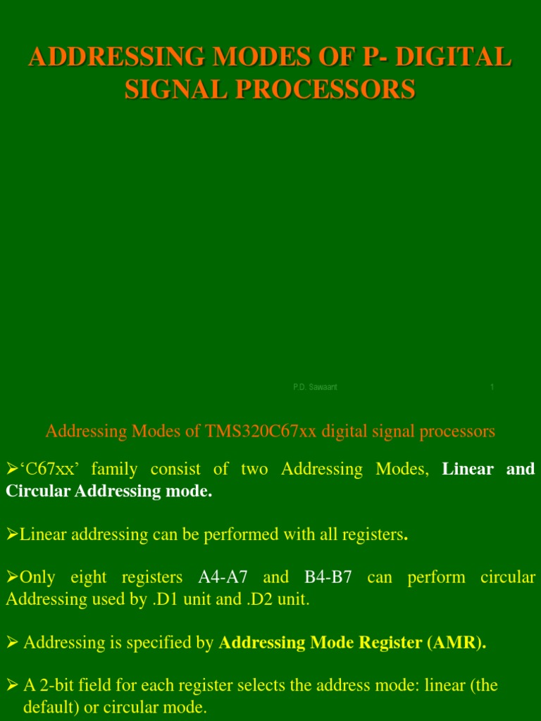 Programmable DSP Lecture3 | PDF | Instruction Set | Computer Engineering