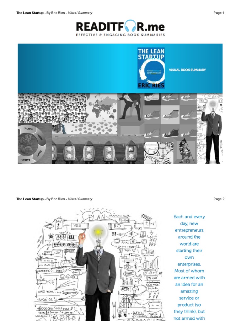 Lean Startup Visual Summary PDF | PDF