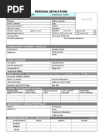 Employee Joining Form Template | PDF