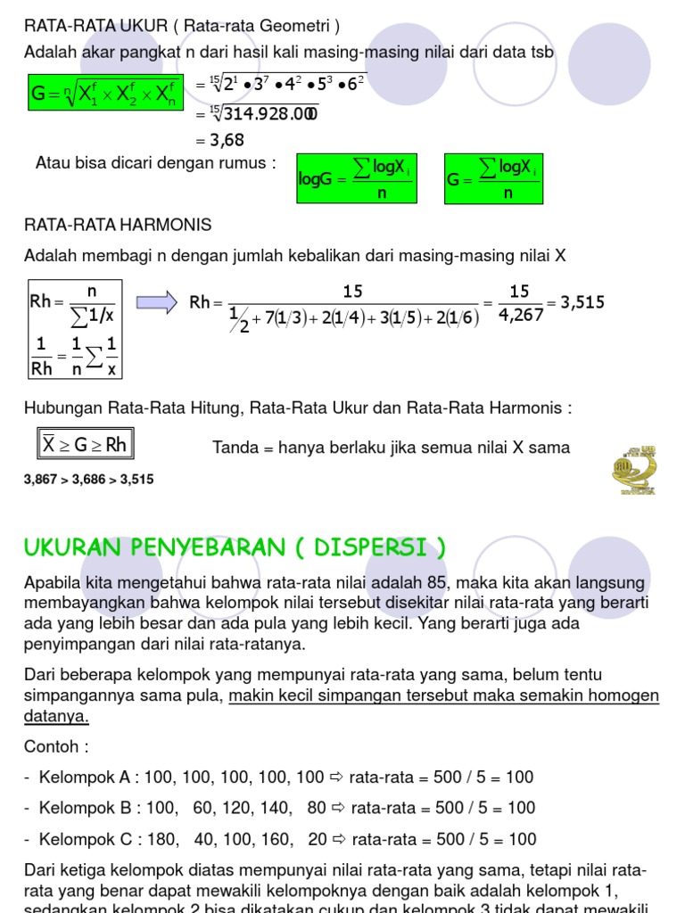 Rata - Rata Ukur Geometri | PDF