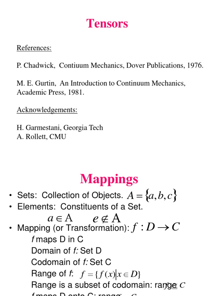 Tensors Pdf Euclidean Vector Tensor