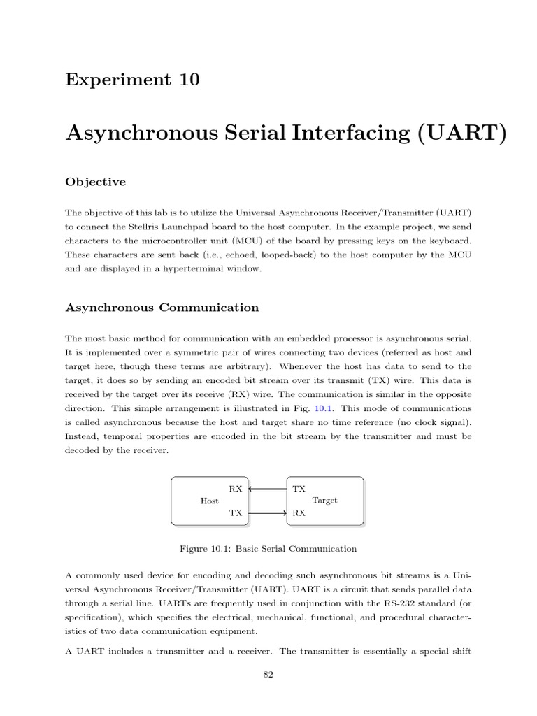 UART Interface To A Computer Using ARM Microcontroller | PDF | Microcontroller | Media Technology