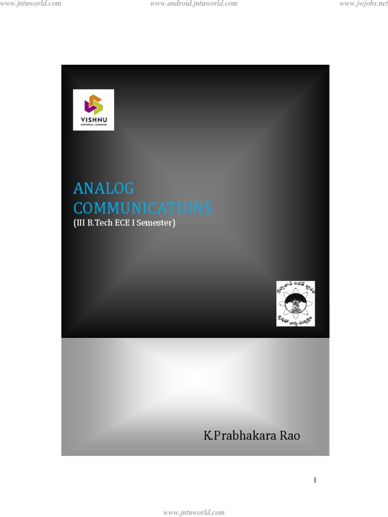 Analog Communications | PDF | Technology & Engineering