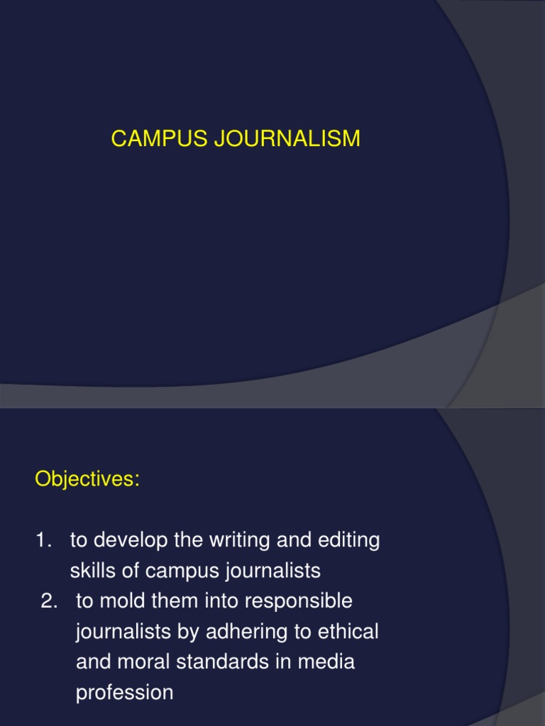 Campus Journalism Complete Slides | PDF | News | Editing