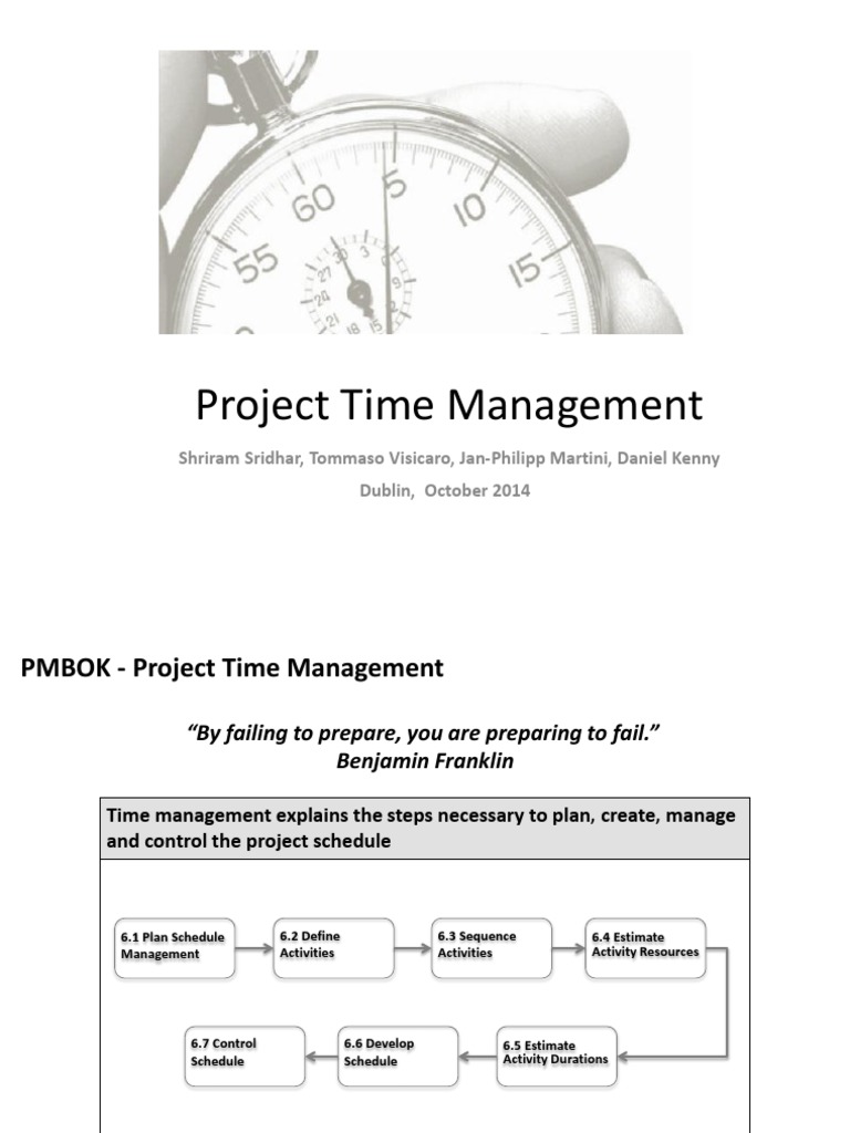 Project Time Management | PDF | Project Management | Systems Science