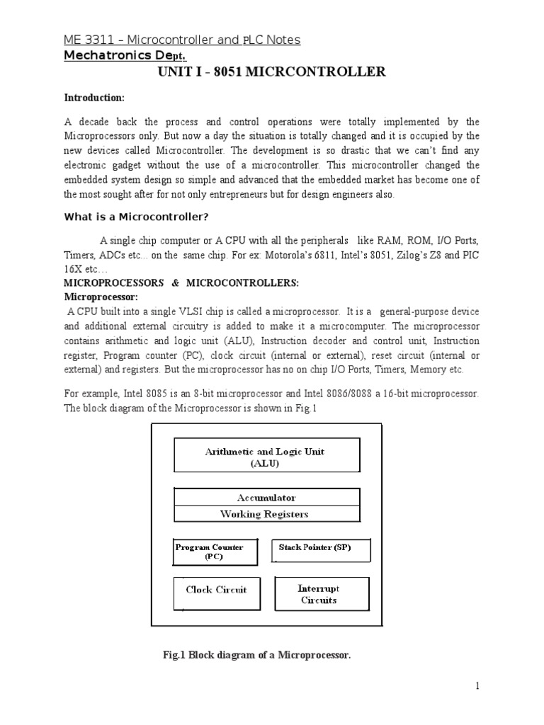 Introduction to Microcontrollers: A Guide to 8-bit, 16-bit, and 32-bit Microcontrollers, their ...