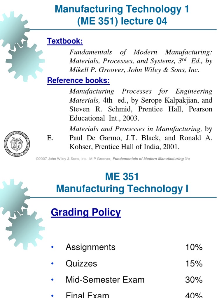 01 Introduction and Overview of Manufacturing | PDF | Ceramics | Industries