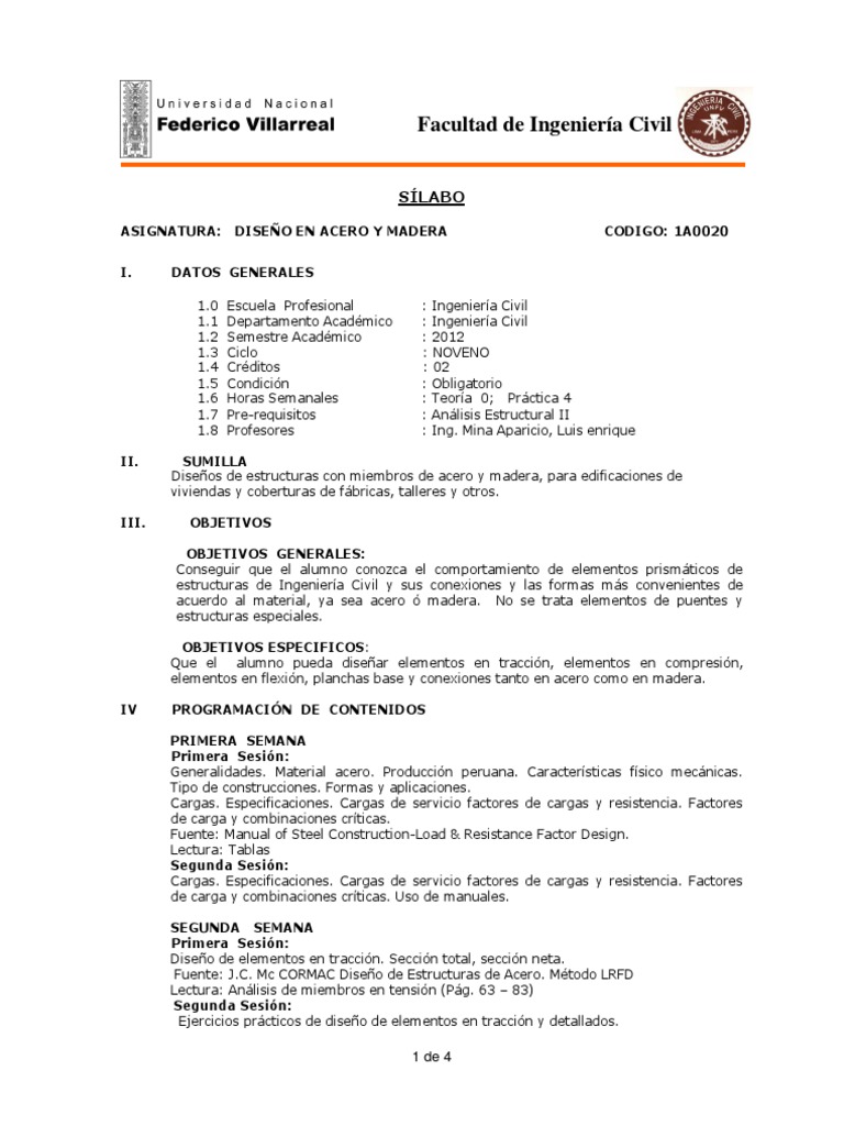 Diseno en Acero y Madera PDF | PDF | Pandeo | Ingeniería de productos químicos