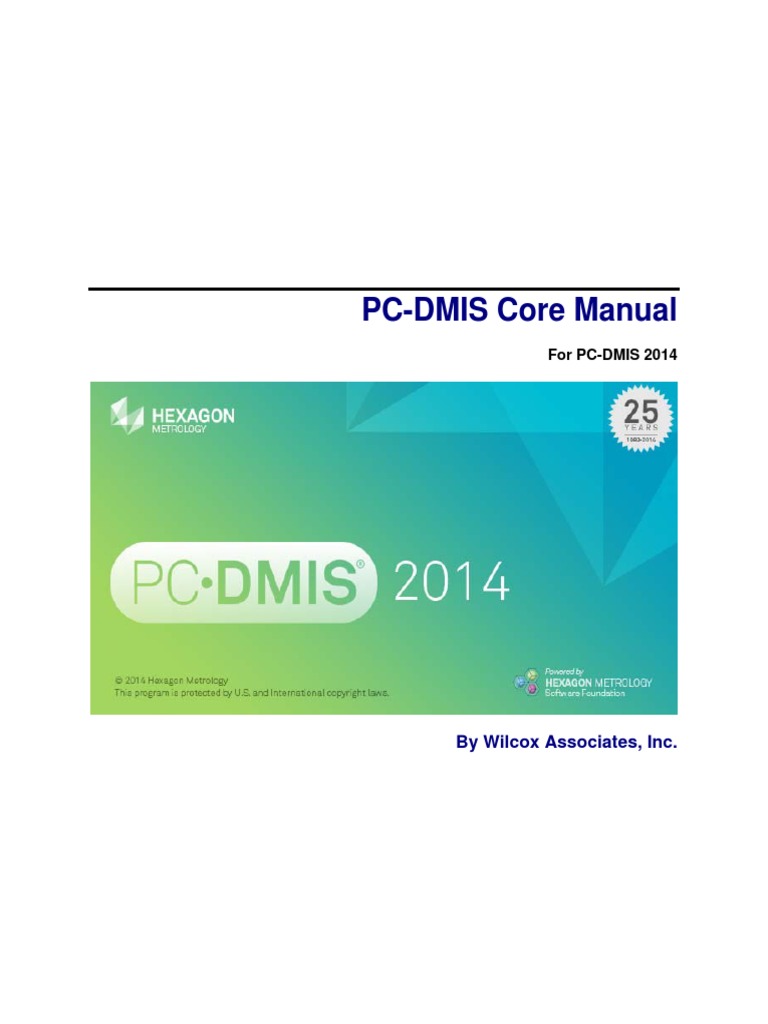 Eng Pcdmis 2014 Core Manual | PDF