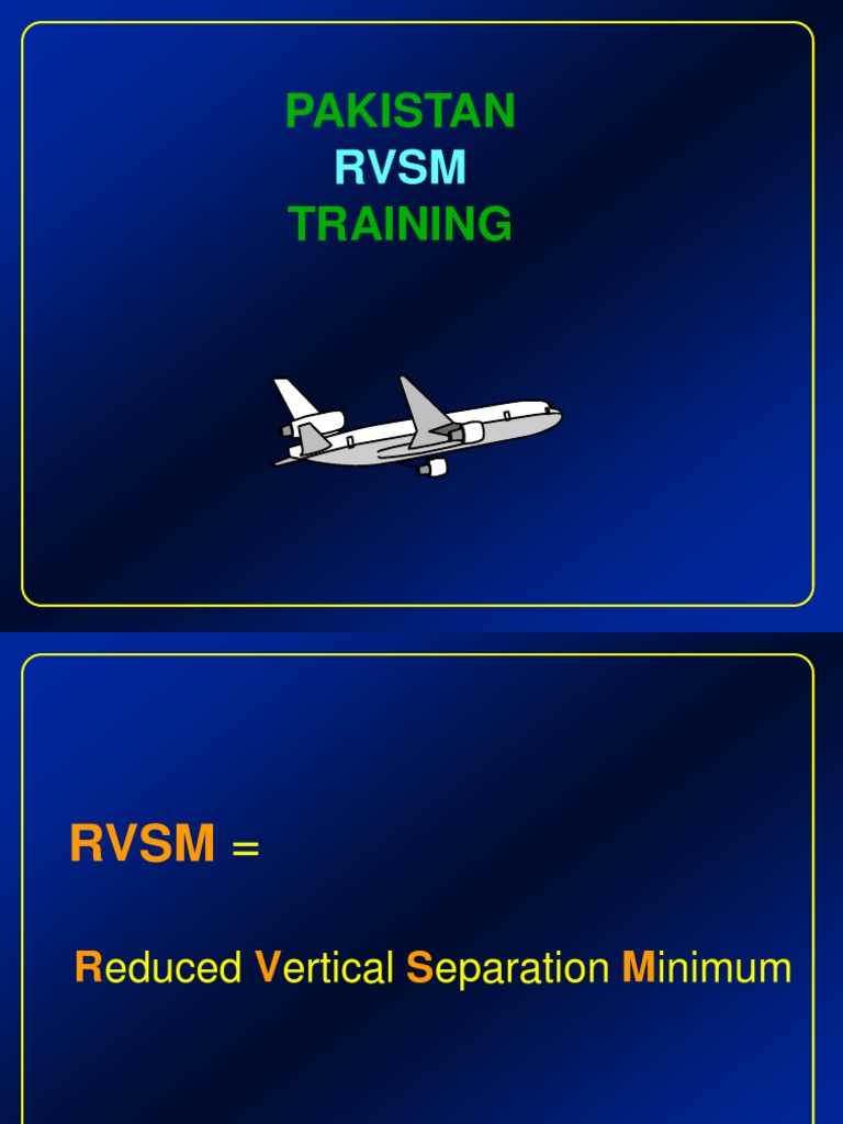 RVSM Training Overview for Aviation | PDF | Air Traffic Control ...