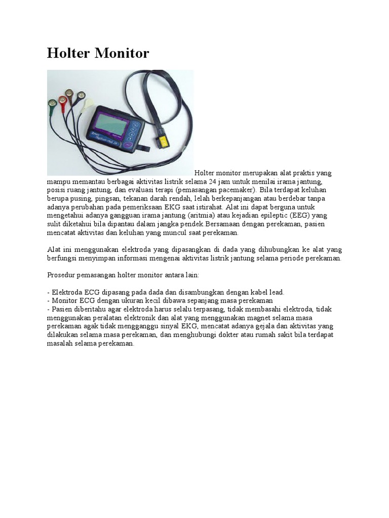 Holter Monitor | PDF