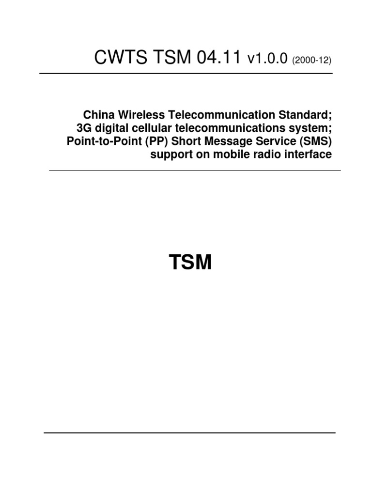 SMS Document | PDF | Osi Model | Network Protocols