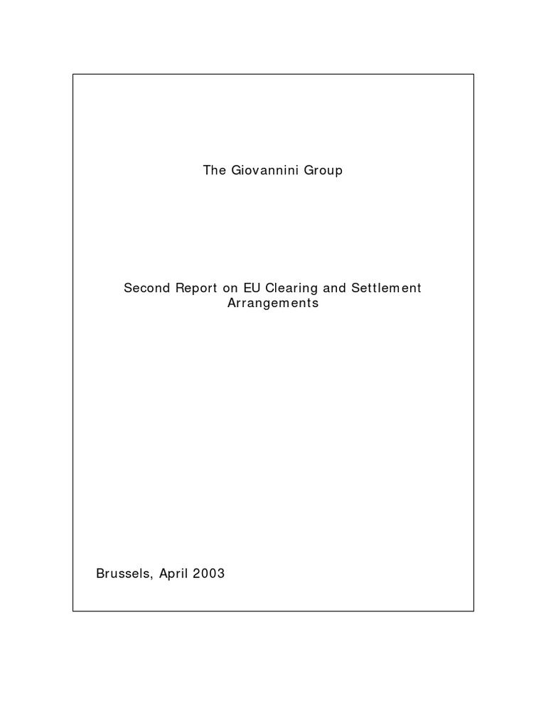 EU Clearing and Settlement Arrangements | PDF | European Union ...