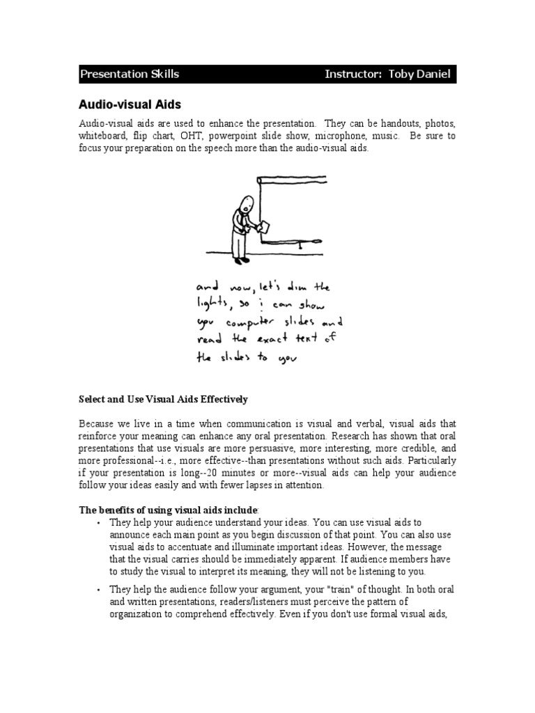 Visual Aids For Presentations Ideas