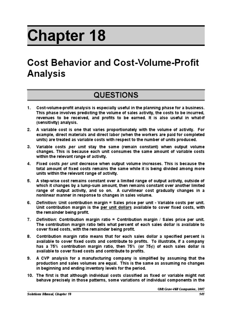 Chapter 18 Solutions Manual | PDF | Financial Accounting | Accounting