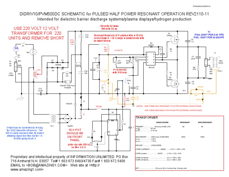 Plasma System Schematic Guide | PDF