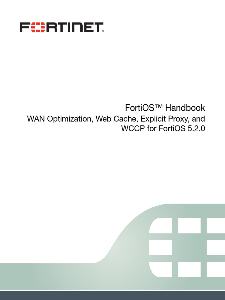 Fortigate Wanopt Cache Proxy 520 PDF | PDF | Proxy Server | File Transfer Protocol