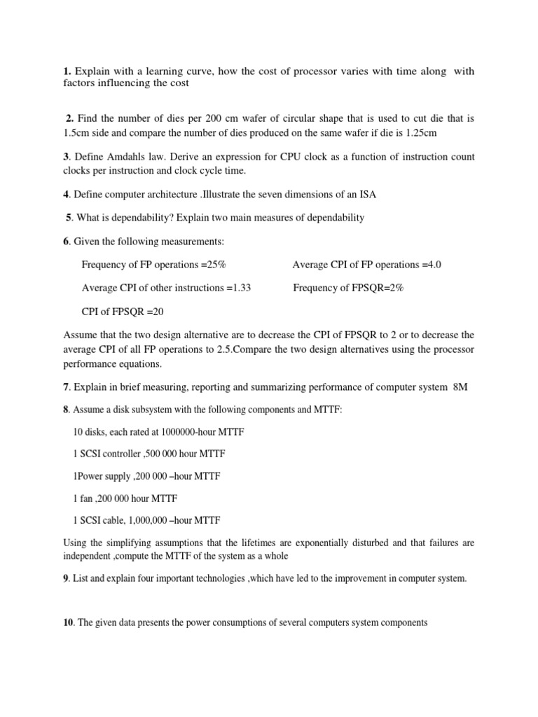 Assignment 1 | PDF | Instruction Set | Central Processing Unit