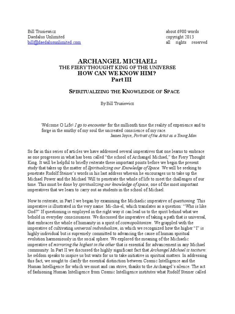 Archangel Michael Part III | PDF