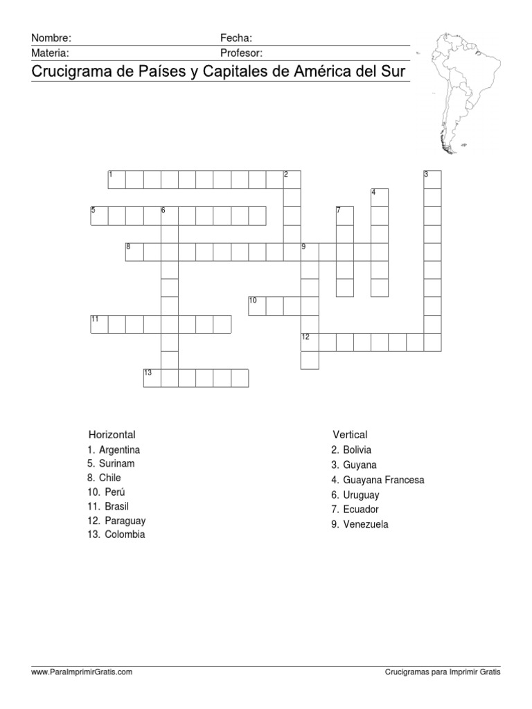 Crucigrama de capitales de america del sur.pdf