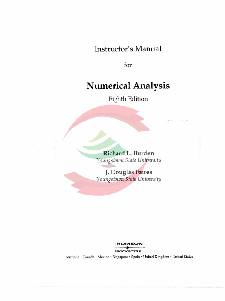 Numerical Analysis 8th Editionpdf | PDF