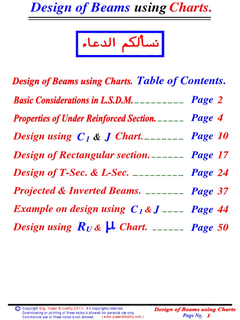 08 - (Beams) Design of Beams Using Charts | PDF