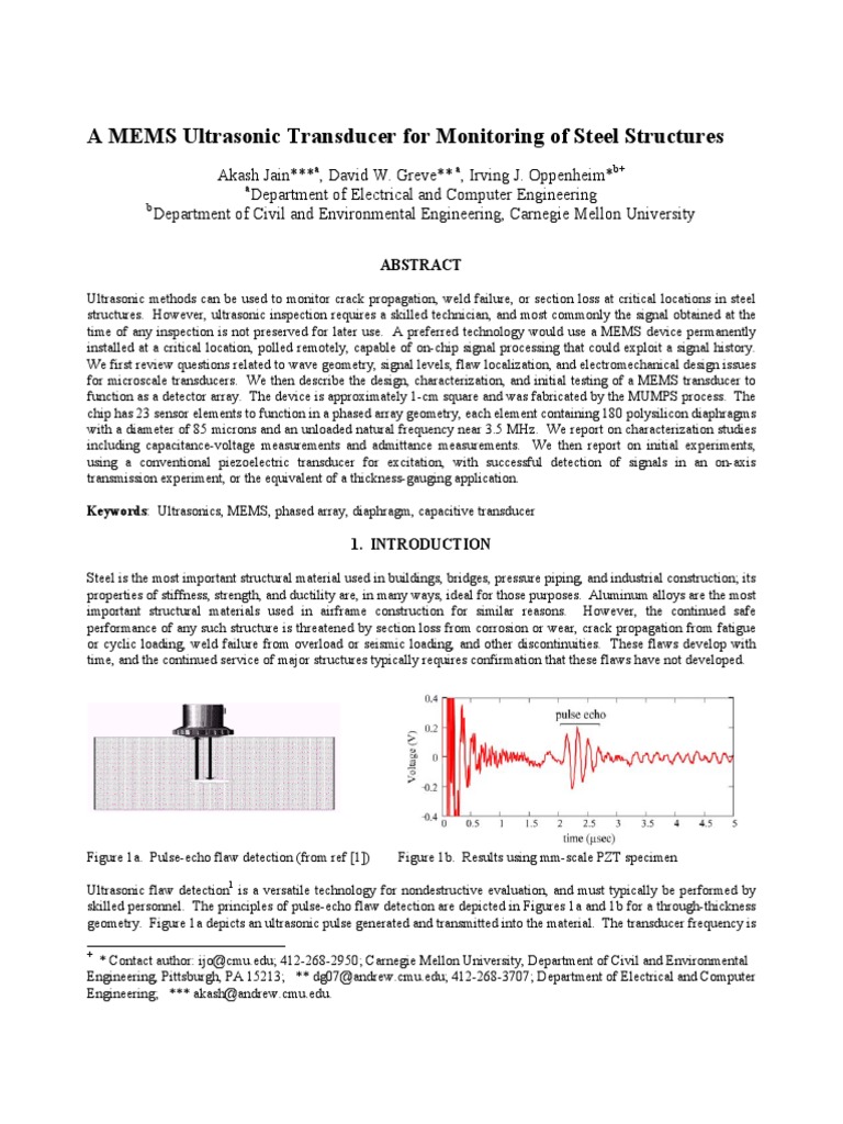 Spie Paper | PDF | Ultrasound | Capacitor